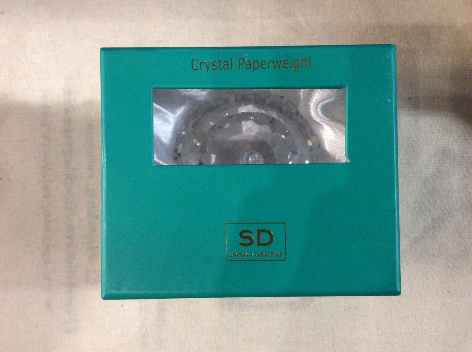 Crystal Apple Simon Designs Paperweight NEW in Box | eBay