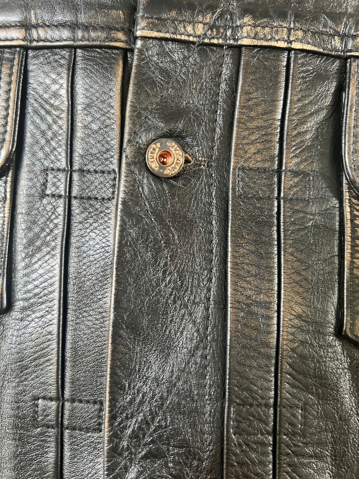 Harley Davidson Men's Digger Button-Up Black Leather Riding Jacket XL ...