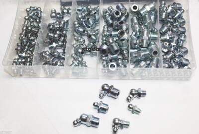 110Pc Metric Hydraulic Grease Zerk Zirk Fitting Assortment Straight New ...