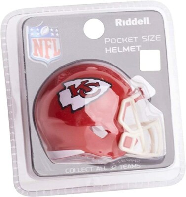 Kansas City Chiefs Pocket Pro Riddell NFL Helmet Speed Style | eBay
