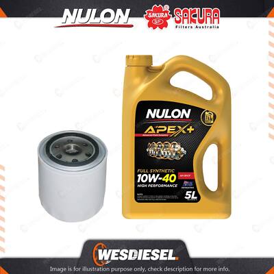 Sakura Oil Filter 5L APX10W40 Engine Oil Service Kit for Mazda Mpv LW ...