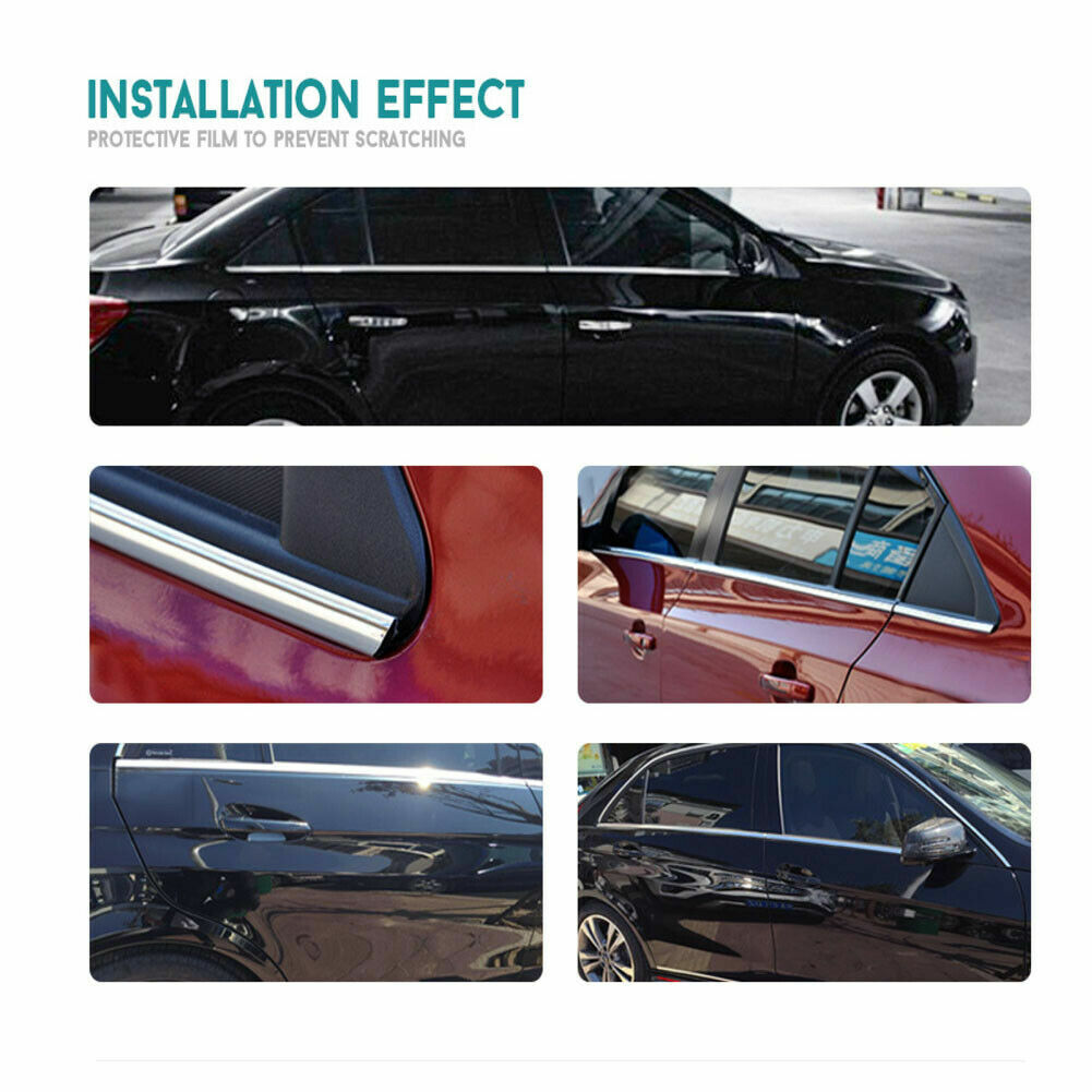3/4" Chrome Trim Molding Strip Decoration Car Body Door Side Protector ...