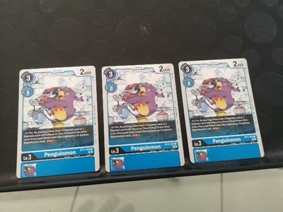 Penguinmon *3 Carte Digimon Anglais Bt11-024 | eBay