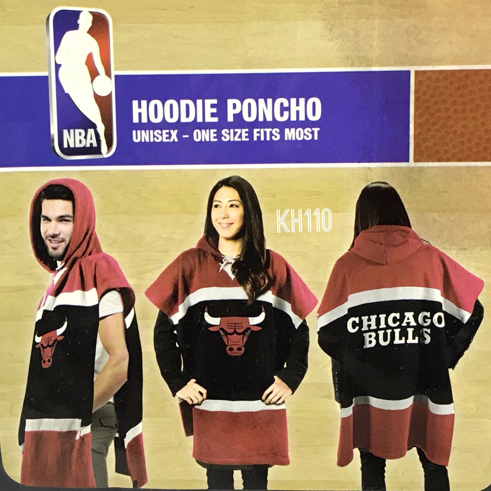 NBA Chicago Bulls Hoodie Poncho (one Size Fit Most) %100 Licensed | eBay
