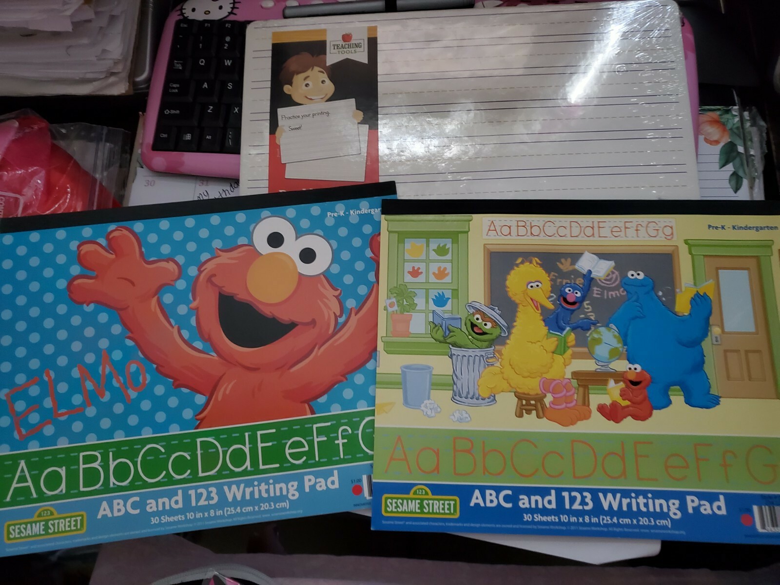 New Lot Of 3 Preschool Writing Pads And White Writing Board | eBay