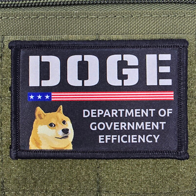 DOGE Patch Elon Musk Government Moral Tactical Military Army USA Hook & Loop | eBay