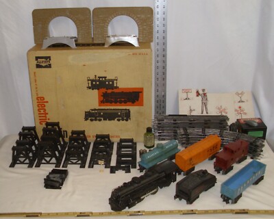 ALLSTATE MARX #9615 STEAM TYPE ELECTRIC 6 PIECE DELUXE TRAIN SET BOXED ...