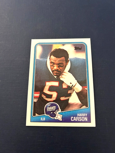 1988 Topps Football Harry Carson #284 Set Break NM | eBay