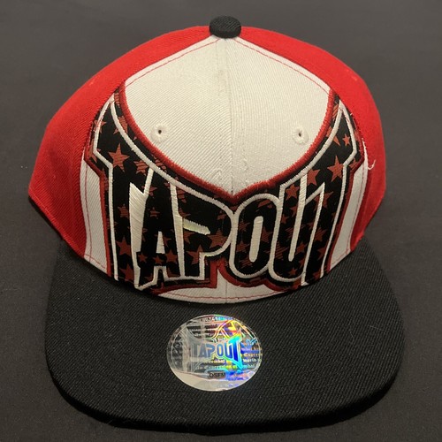 New With Tags Red White And Black Tapout Hat Snapback With Stars MMA ...