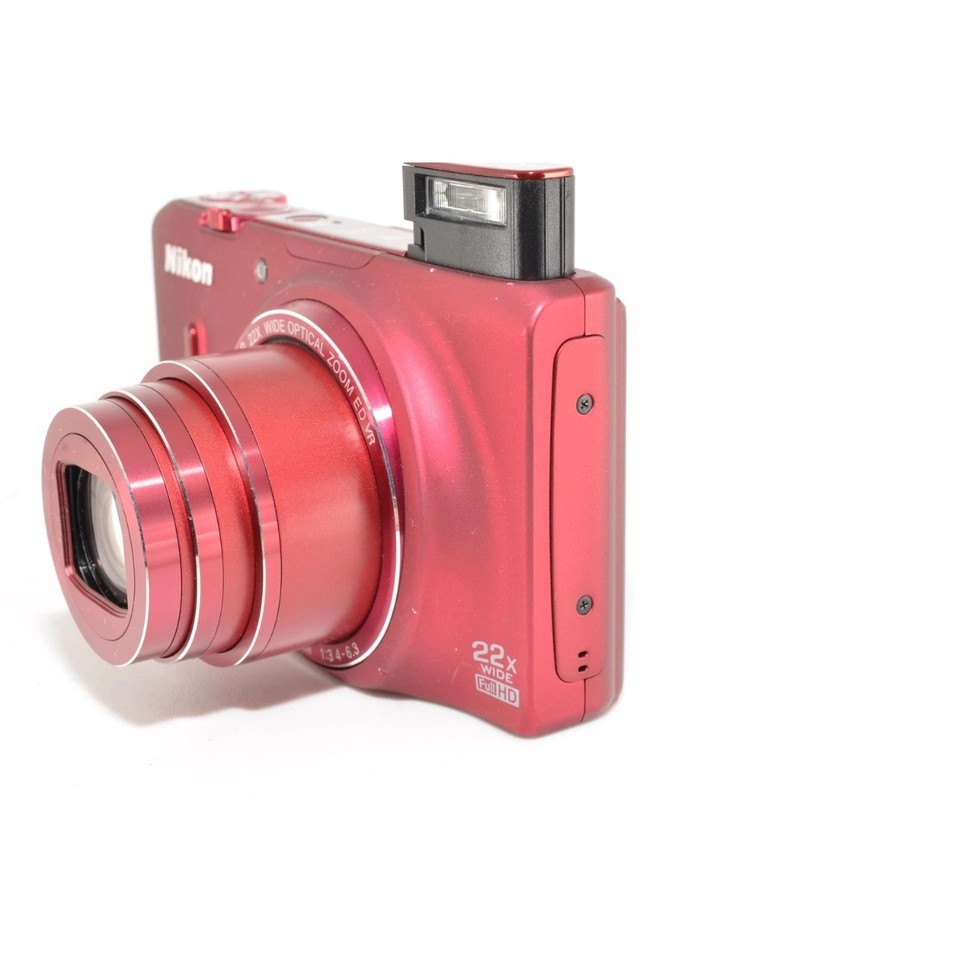 Nikon COOLPIX S9500 18.1MP Compact Digital Camera 22x Optical Zoom w ...