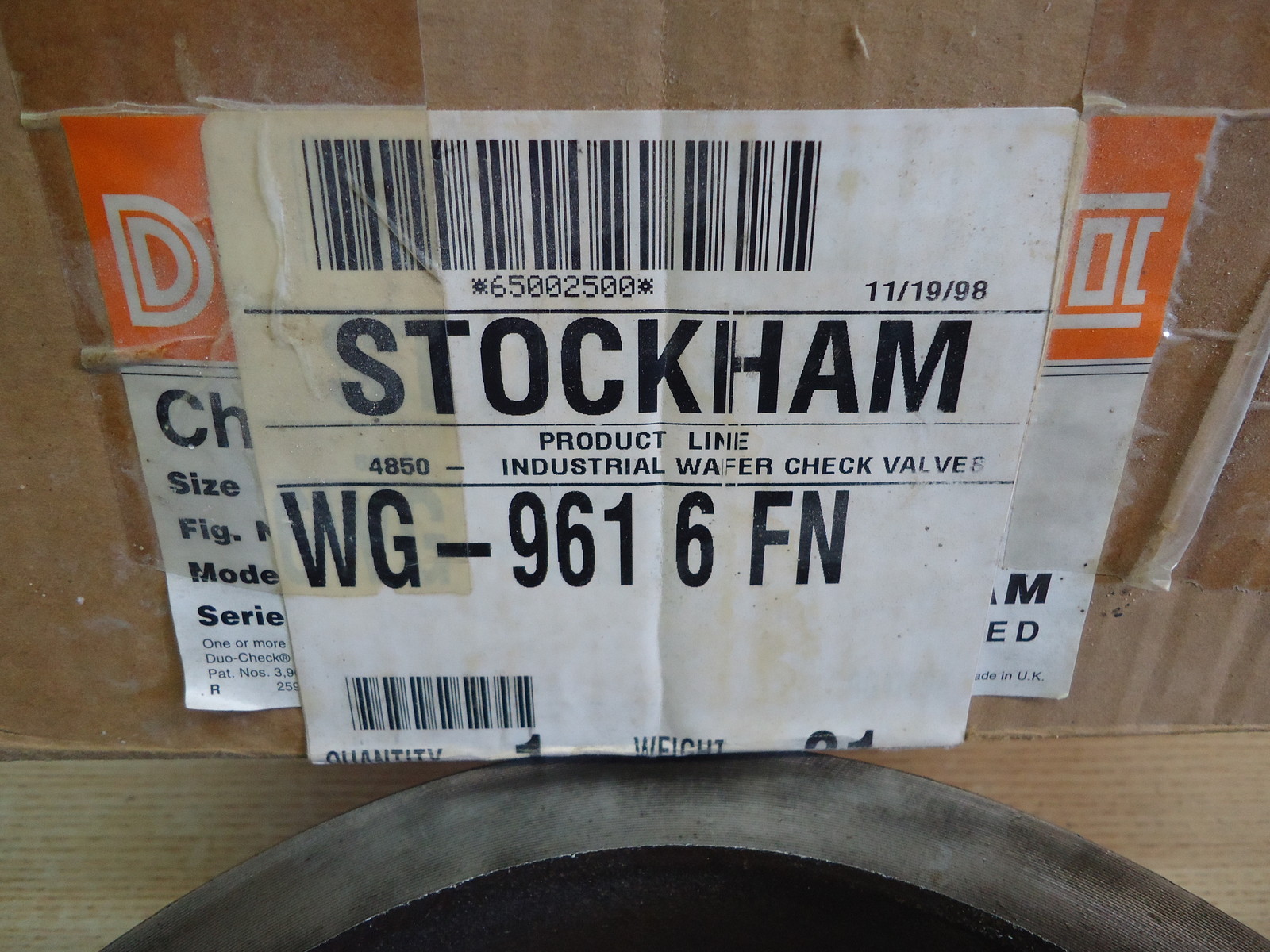 Stockham WG-961 6 FN Wafer check valve Size 6 8063AD | eBay