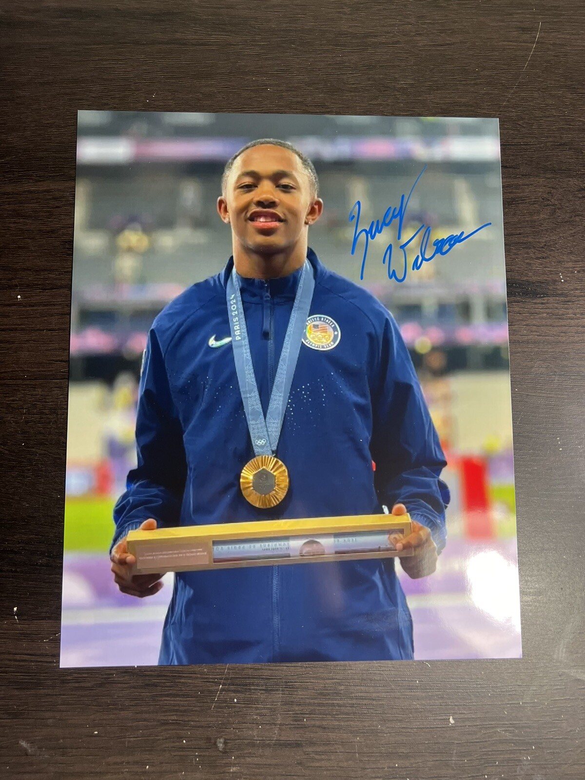 Quincy Wilson Signed Autograph 8x10 Photo 2024 Paris Olympics Gold ...