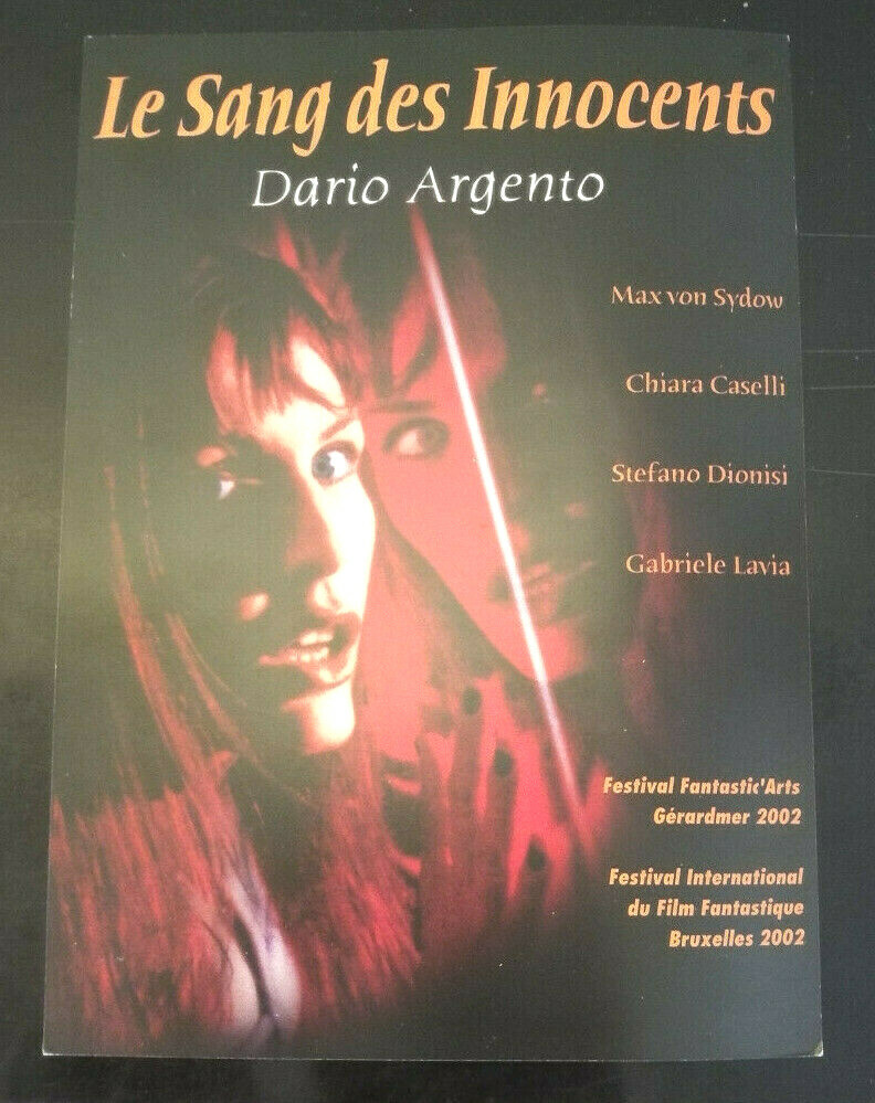 CINEMA CARTON D'INVITATION AVANT PREMIERE FILM LE SANG DES INNOCENTS ...