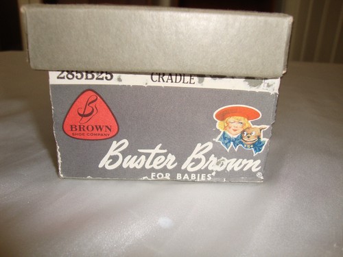 Vintage Buster Brown Cradle Shoes in Original Box | eBay