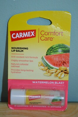 Carmex Watermelon Blast Comfort Care Colloidal Oatmeal Lip Balm Stick 0 ...