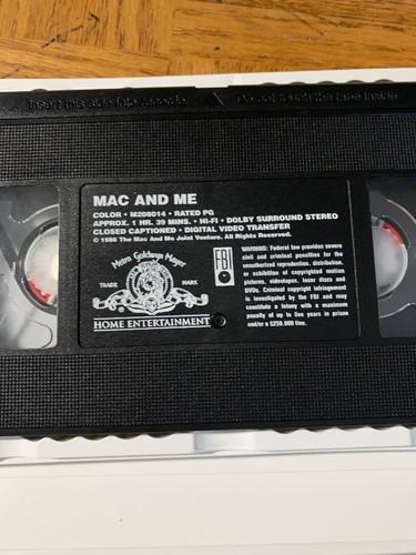 Mac And Me VHS | eBay