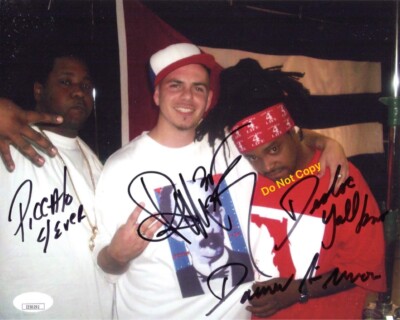 PITBULL & PICCALO signed 8x10 Photo Rapper Rap Dammit Man JSA ...