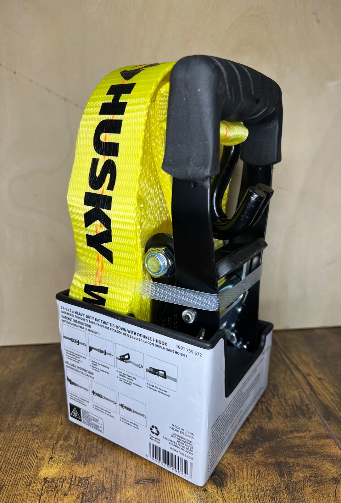 Husky+FH0843+27%27+x+2%22+10000+lb+Heavy+Duty+Ratchet+Tie-Down+Strap+ ...