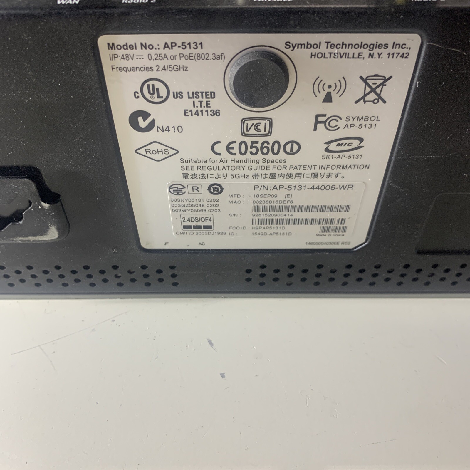 Motorola Ap-5131-40006-wr Access Point With 2 Antennas for sale online ...