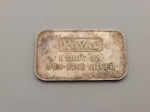 Vintage Royal 1oz Silver Bar - Minted By Engelhard - Less Than 1500 ...