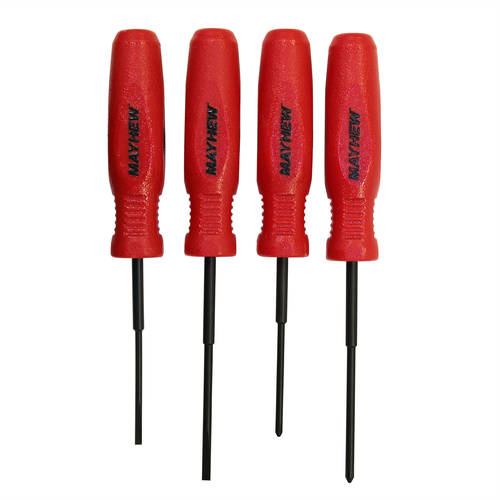 Mayhew 31021 4 Pc Micro Slotted & Phillips Screwdriver Set 45256310213 ...