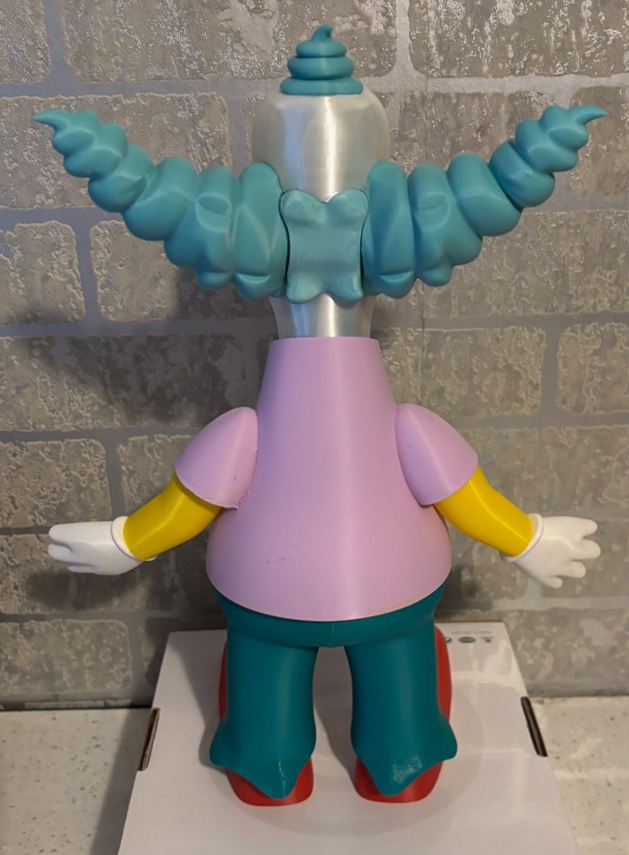 krusty the clown, the simpsons, simpsons figure, 3d print, 35cm tall ...