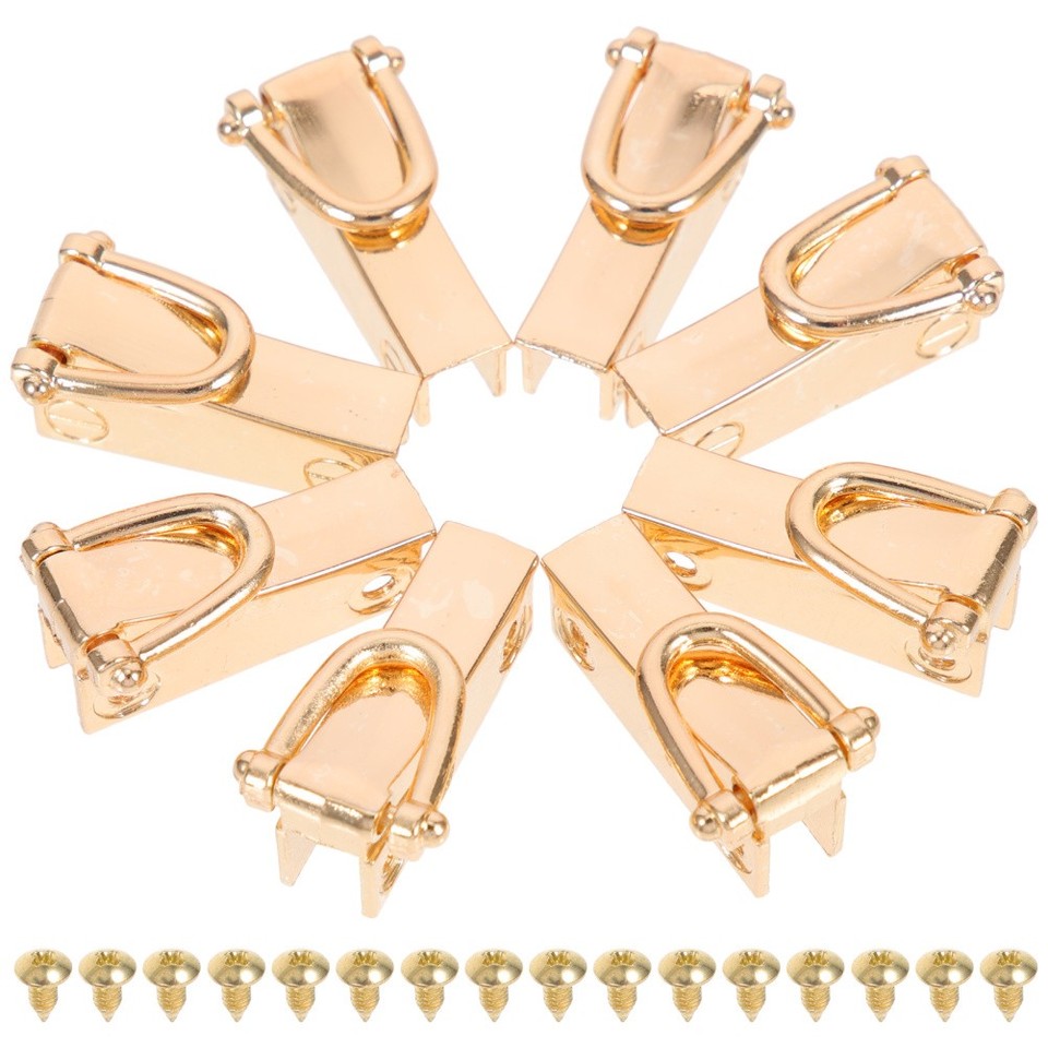 8Pcs Metal D Ring with Screws Rotatable D Rings for Purse Bag Making ...