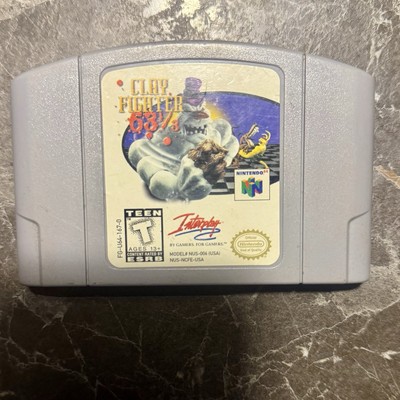 Clay Fighter 63 1/3 - N64 Nintendo 64 Game Tested Working Cartridge ...