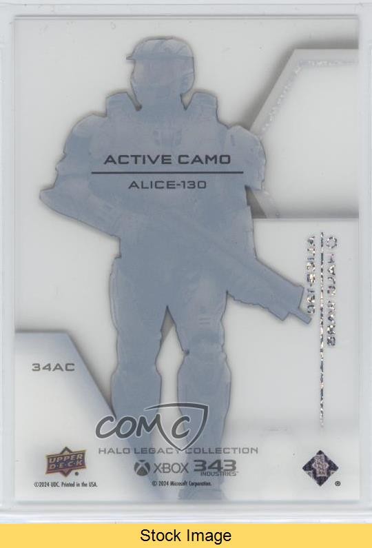 2024 Upper Deck Halo Legacy Collection Active Camo Alice-130 #34AC READ ...