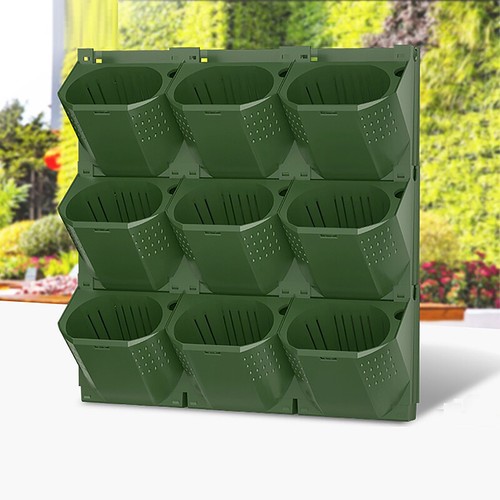 Vertical Planting Wall Mounted Forest Box Multi Holes Flower Plant Pot ...