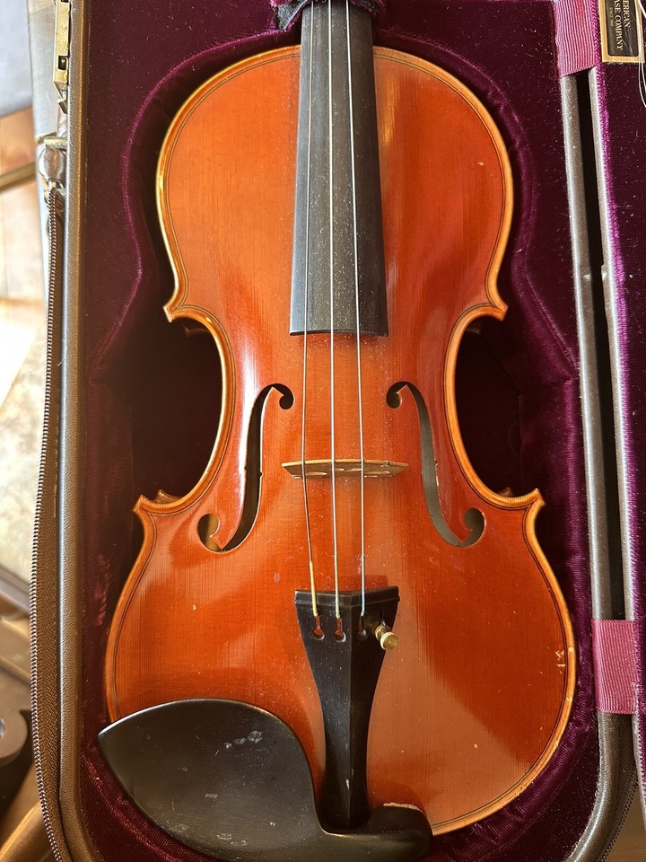 Vintage Karl Joseph Schneider Violin 4/4 With Case And Two Bows | eBay