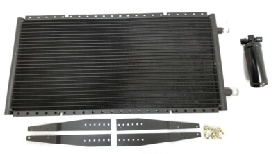 Universal 14" x 24" Horizontal Air Conditioning Condenser + Brackets AC ...