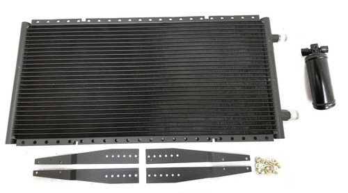 Universal 14" x 24" Horizontal Air Conditioning Condenser + Brackets AC ...
