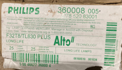 25-PACK Philips F32T8/TL830 Plus 32 Watt 3000K 4FT Linear Fluorescent ...