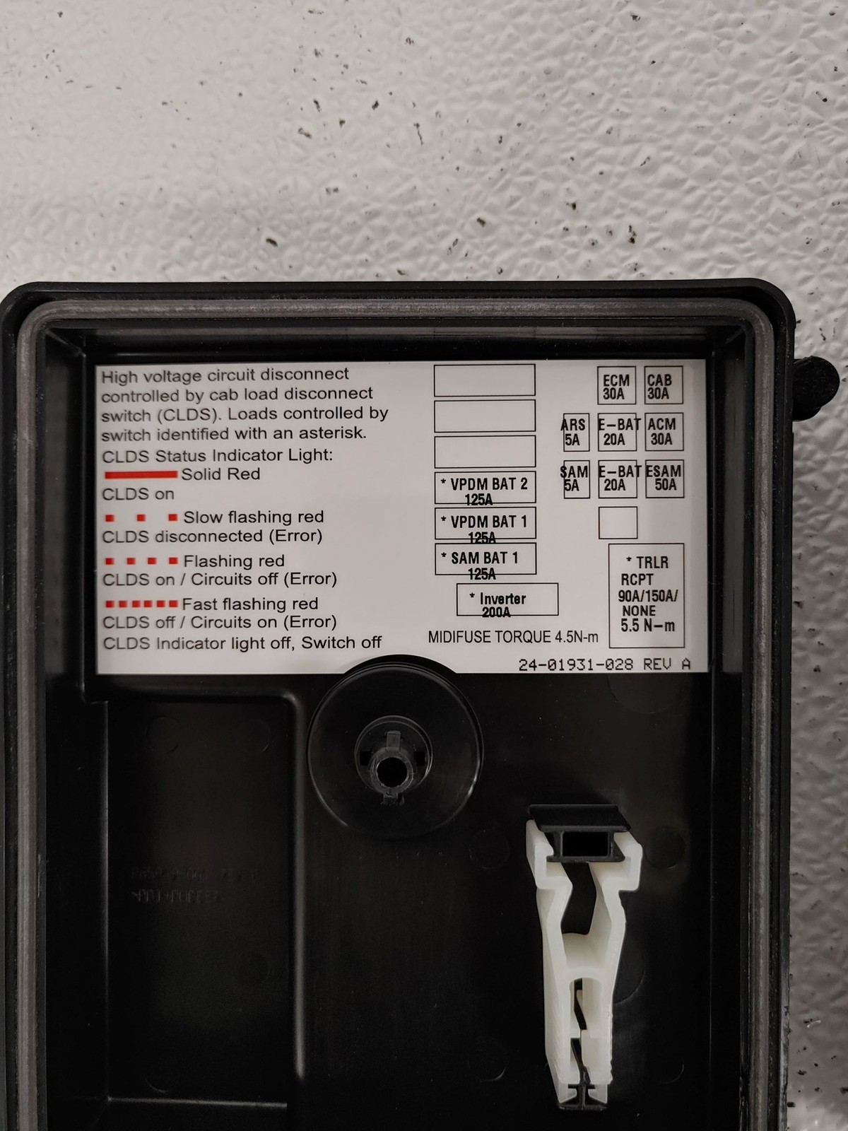 Freightliner Daimler Battery Cable Access Power Module - P/N A66-18650 ...