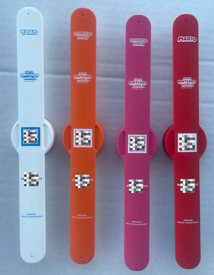 Universal Studios Super Nintendo World Power up Bands Mario Peach Daisy ...
