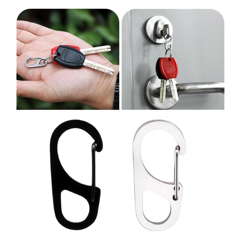 10Pcs Carabiner Clip Carabiner Hook Spring Clip for Gym Camping Hiking ...