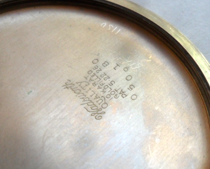 Bar-Over -Crown Case #2 Vintage 1928 Hamilton 992 16S Railroad O/F ...
