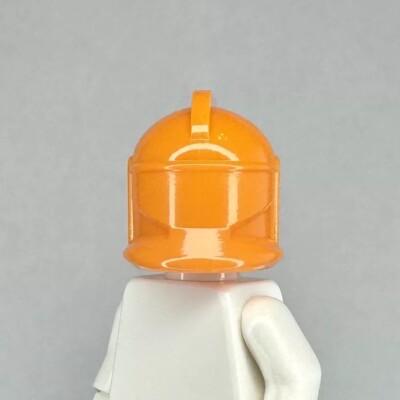 OFFICIAL LEGO - Unprinted Orange Star Wars P1 Clone Bomb Squad Helmet ...