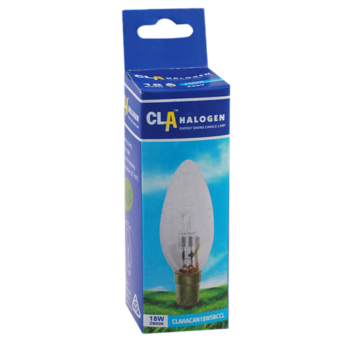 CLA Energy Saving Halogen Candle Globe Clear 18W 240V BA15d | eBay