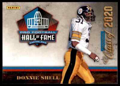 2020 Panini Hall of Fame #12 Donnie Shell NICE HOF Pittsburgh Steelers ...