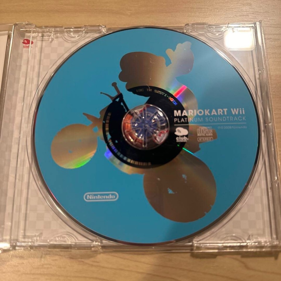 Club Nintendo Original Mario Kart Wii sound track CD Platinum ...