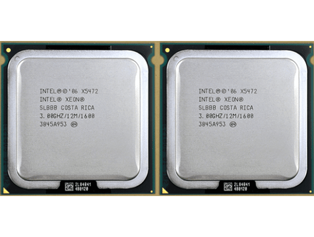Matched Pair Intel Xeon X5472 3.0GHz 12M LGA 771 SLASA Quad Core CPU ...