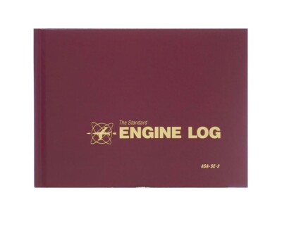 ASA Engine Log Book ASA-SE-2 Burgundy Red Hardcover "The Standard ...