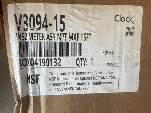 Clack V3094-15: WS2 Stainless Steel Inline Flow Meter Assembly 2" NPT ...