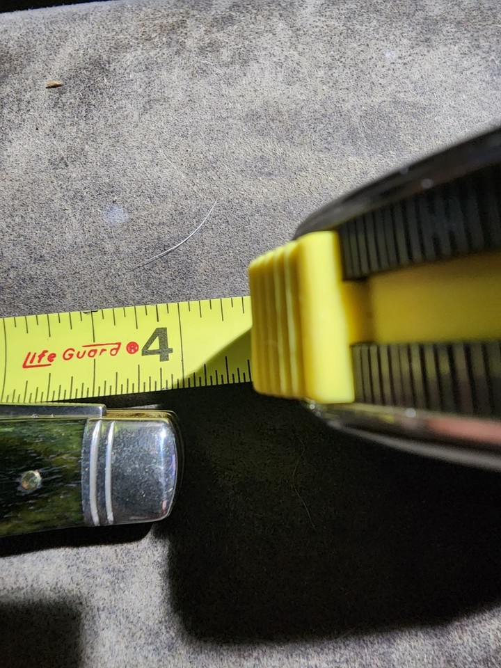 SCHRADE USA 1983 HERITAGE GREEN BONE 7801 MUSKRAT KNIFE EVERLASTINGLY ...