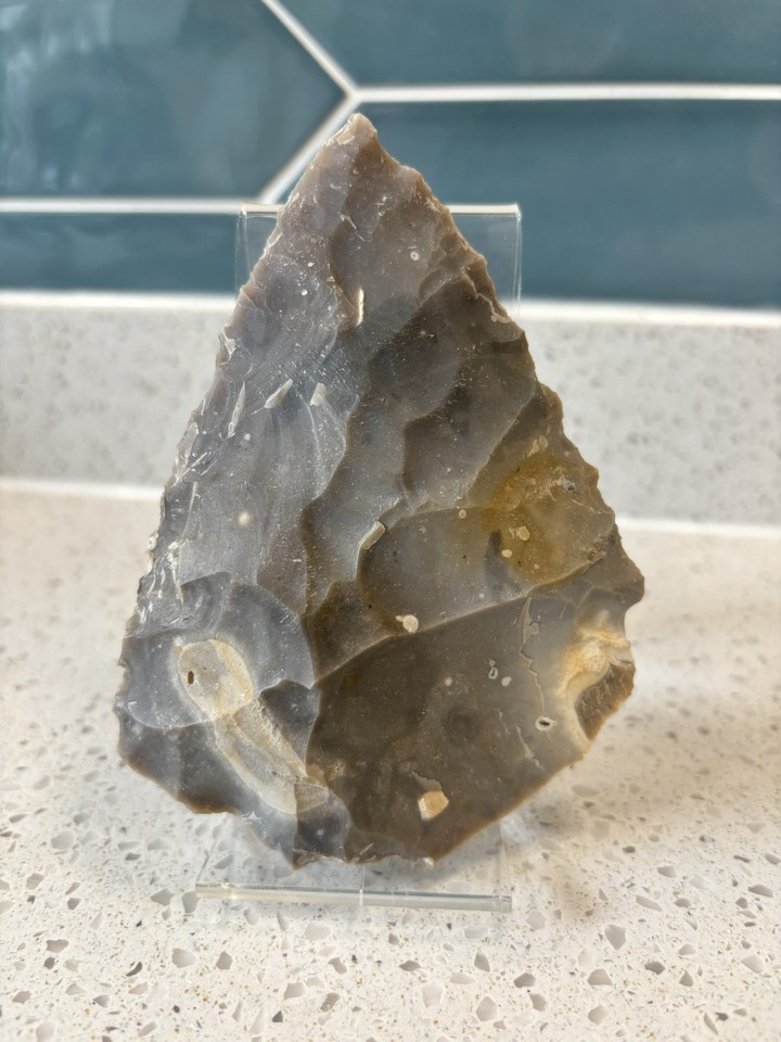 Acheulean-Style Flint Hand Axe Replica – Handmade 12.5 cm – 18+ | eBay UK