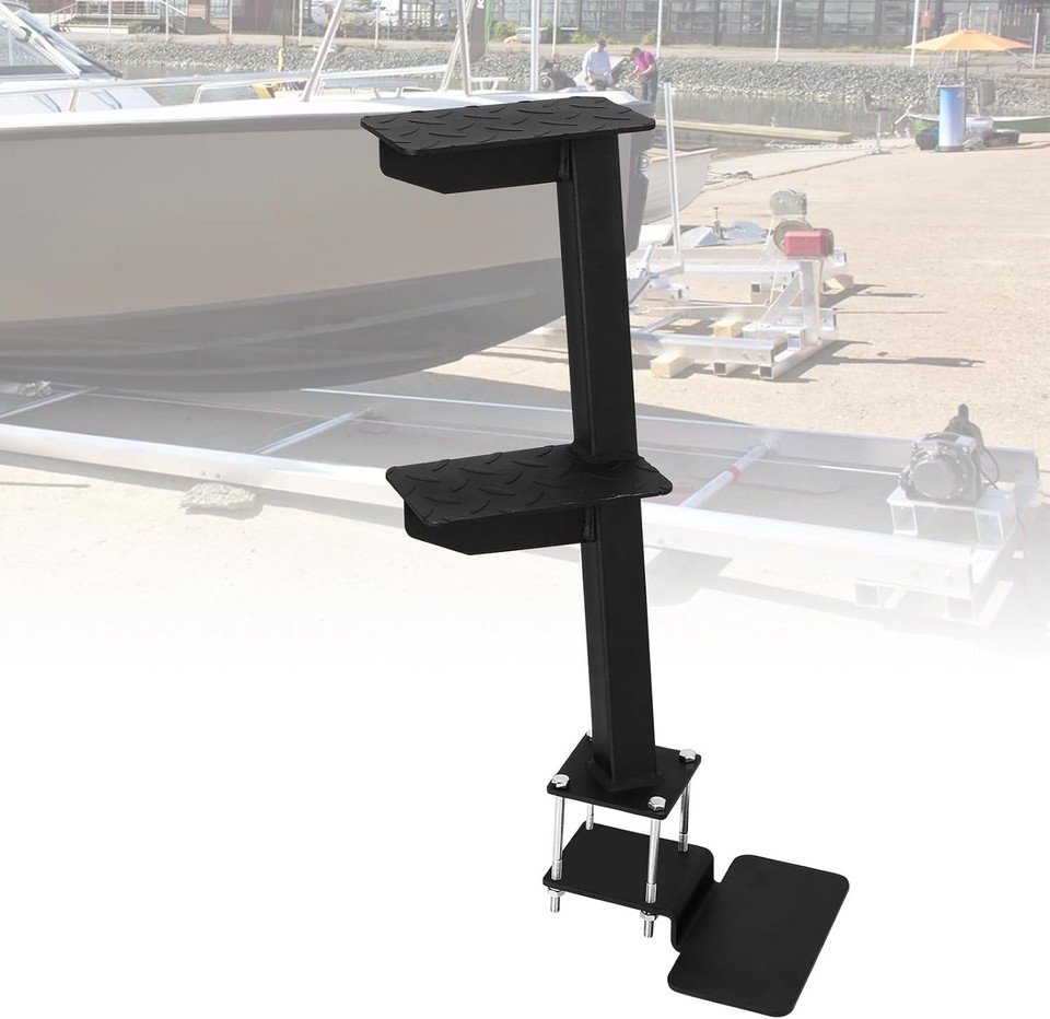 Heavy Duty Boat Trailer Steps,2 Steps Boat Trailer Tongue Steps Ladder ...