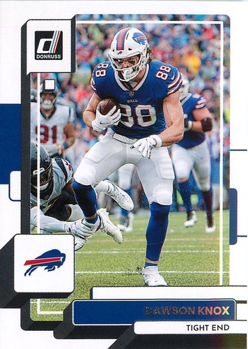 Dawson Knox 2022 Panini Donruss Football NFL Base Card #115 Buffalo ...