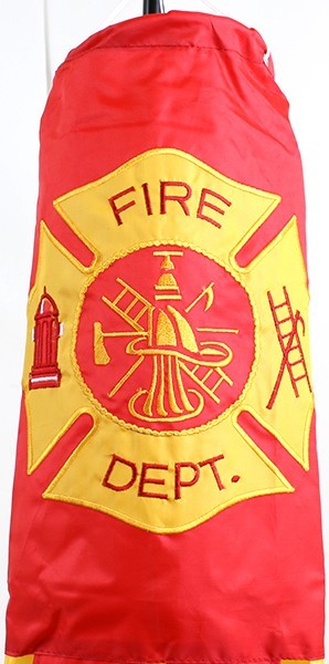 60" Embroidered F.D. Fire Dept./ Department 100% Polyester Wind Sock W ...